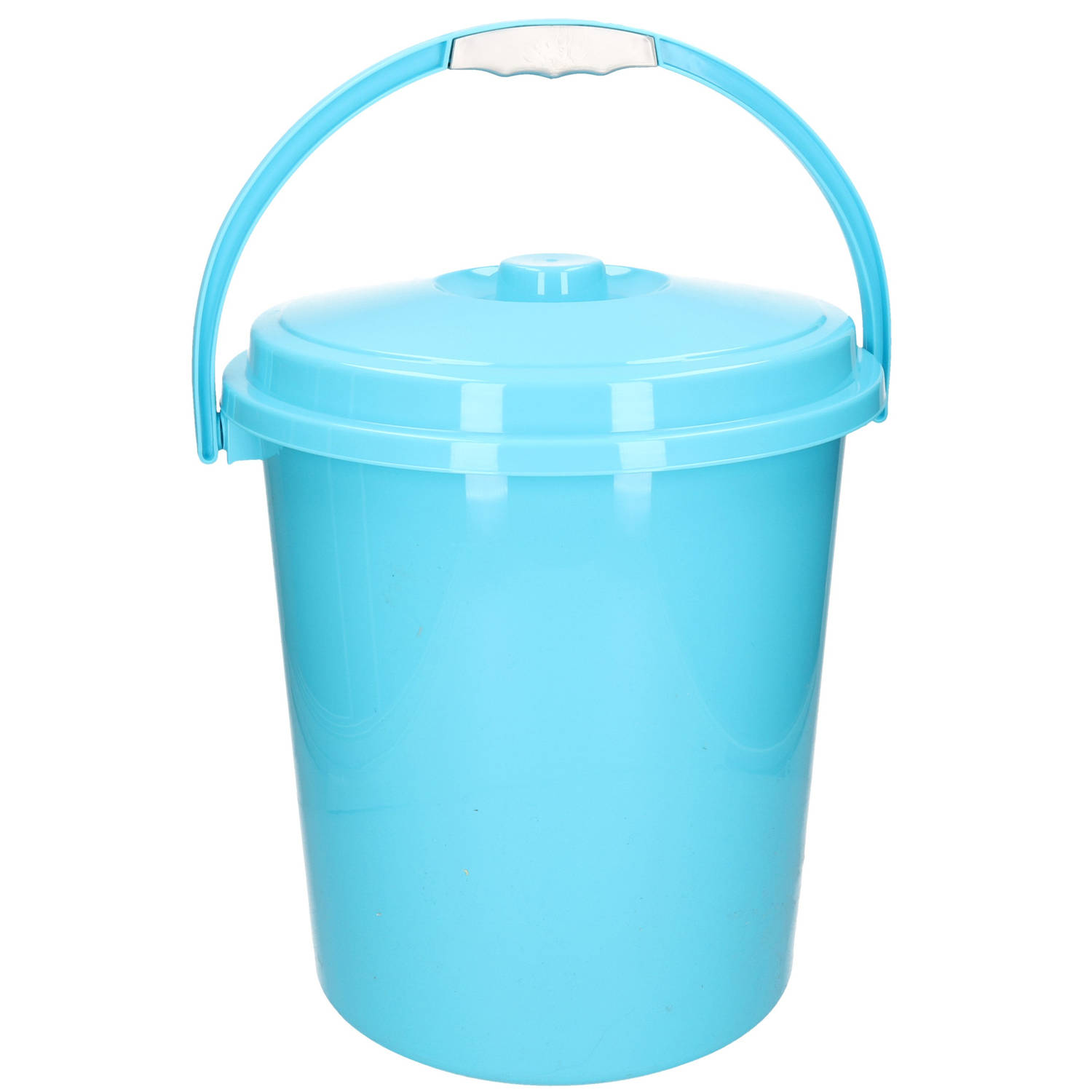 Afsluitbare emmer met deksel 21 liter blauw - Emmers