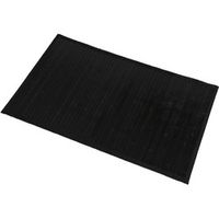 Douchemat Bamboe - Badkamermat - Zwart - Anti Slip badmat...