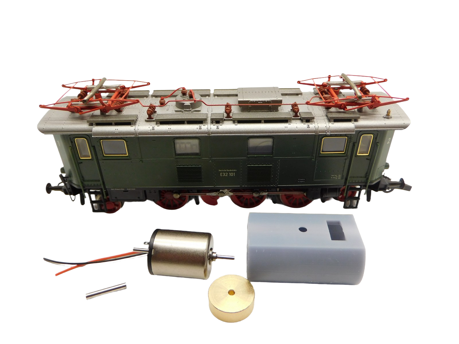 micromotor HR022F motor ombouwset voor Roco BR 132, E 32 (Neu), K. Bay ...