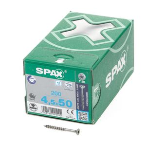 Spax platverzonkenkop torx T20 roestvaststaal 4.5x50 (per...