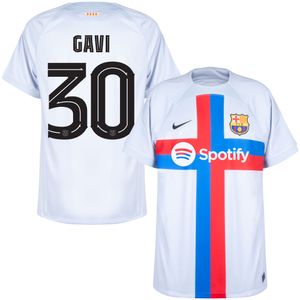 FC Barcelona 3e Voetbalshirt 2022-2023 + Gavi 30 (Cup Bed...